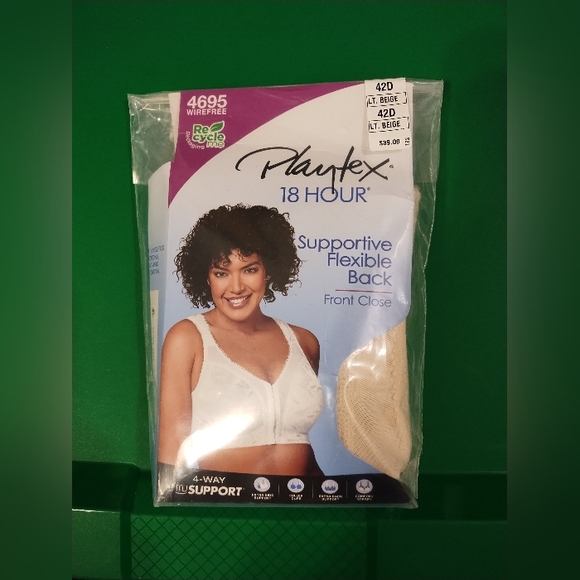 Playtex | Intimates & Sleepwear | 25 Playtex 18 Hour Lt Beige Bra Size ...